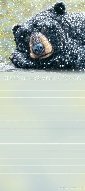 Sleeping Bear Magnetic Notepad – Flying Cloud Gifts