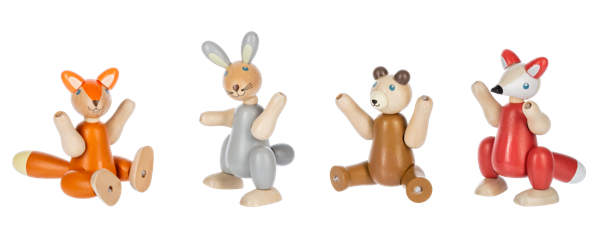Wooden Bendy Buddies – Flying Cloud Gifts
