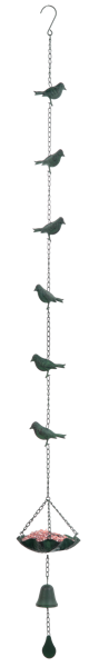 Patina Feeder Bird Rain Chain – Flying Cloud Gifts