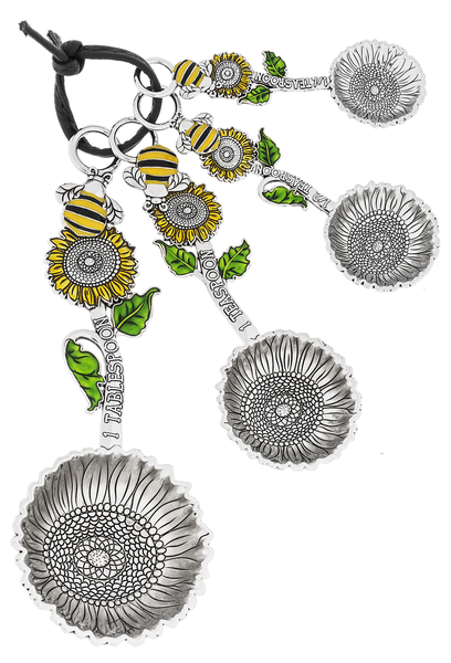 Bumble Bee Sunflower Measuring Spoons – Flying Cloud Gifts
