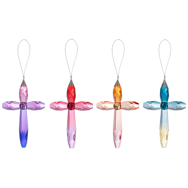 Hanging Crystal Cross – Flying Cloud Gifts