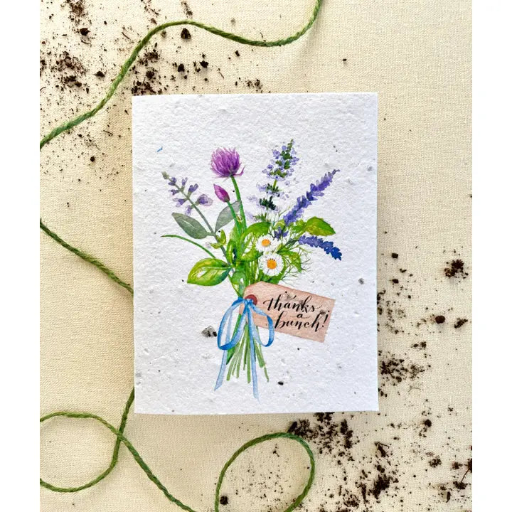Thanks A Bunch Wellness Seed Card – Flying Cloud Gifts